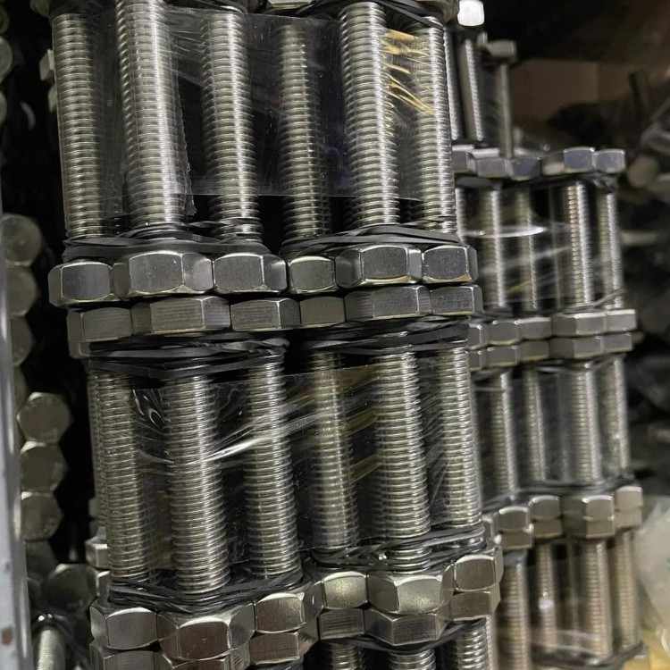 10 bộ Bulong INOX M16 chuẩn hàng 304 kích thước: 30mm,40mm,50mm,60mm ...