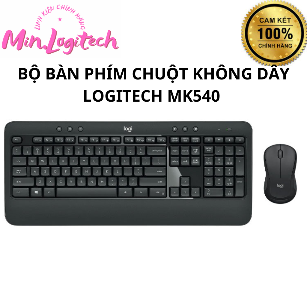 Bộ bàn phím + chuột không dây Logitech MK540- Sản Phẩm Chính Hãng ...