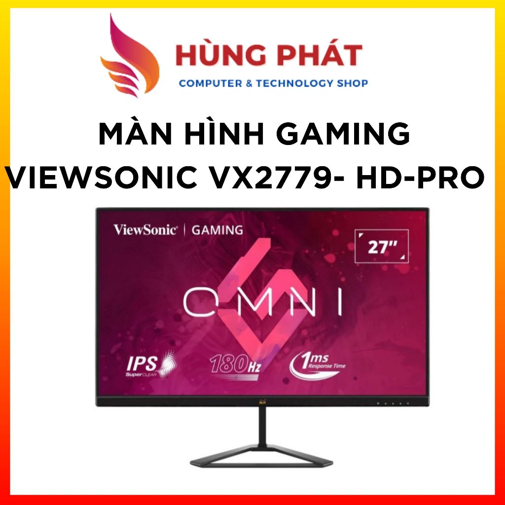 Màn Hình Gaming ViewSonic VX2779-HD-PRO (27.0 inch - FHD - IPS - 180Hz - 1ms - HDR10) - Bảo hành ...