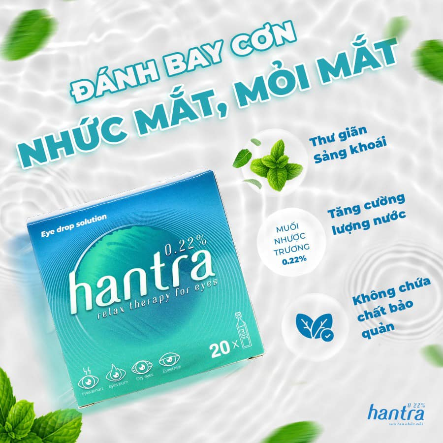 Nước Nhỏ Mắt Đeo Lens HANTRA Không Chất Bảo Quản Giảm Khô Mắt Dưỡng Ẩm ...