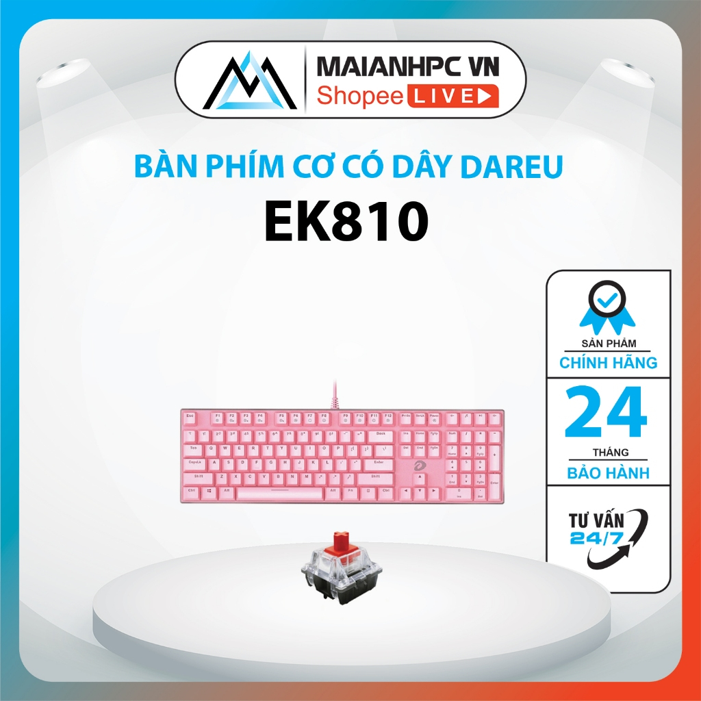 Bàn phím cơ có dây Dareu EK810 BH 24th | Shopee Việt Nam