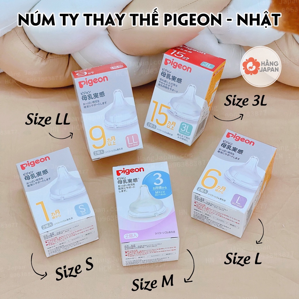 Núm Pigeon thay thế bình cổ rộng các size | Shopee Việt Nam