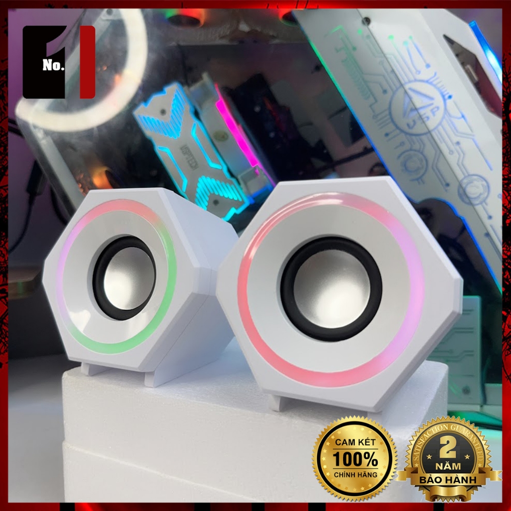 Loa Máy Tính Bluetooth Để Bàn Màu Trắng 2.0 SADA V-138 Led RGB Loa ...