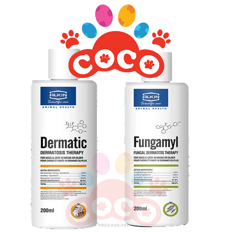 (T8/2025) Sữa Tắm Alkin Fungamyl & Alkin Dermatic Ngừa Nấm Da, Vảy Gàu ...