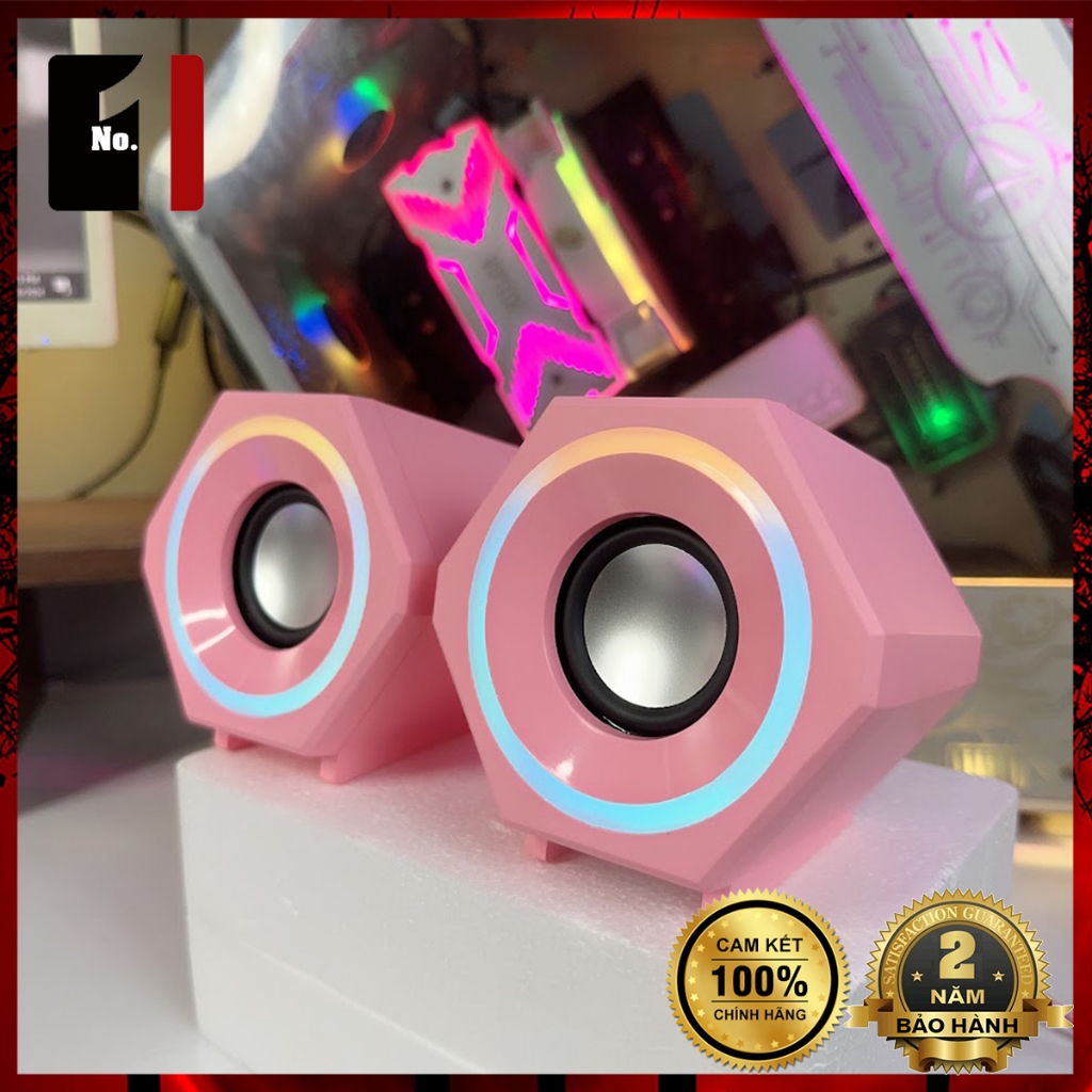 Loa Máy Tính Gaming Để Bàn Hỗ Trợ Bluetooth SADA V-138 Màu Hồng Loa Vi ...
