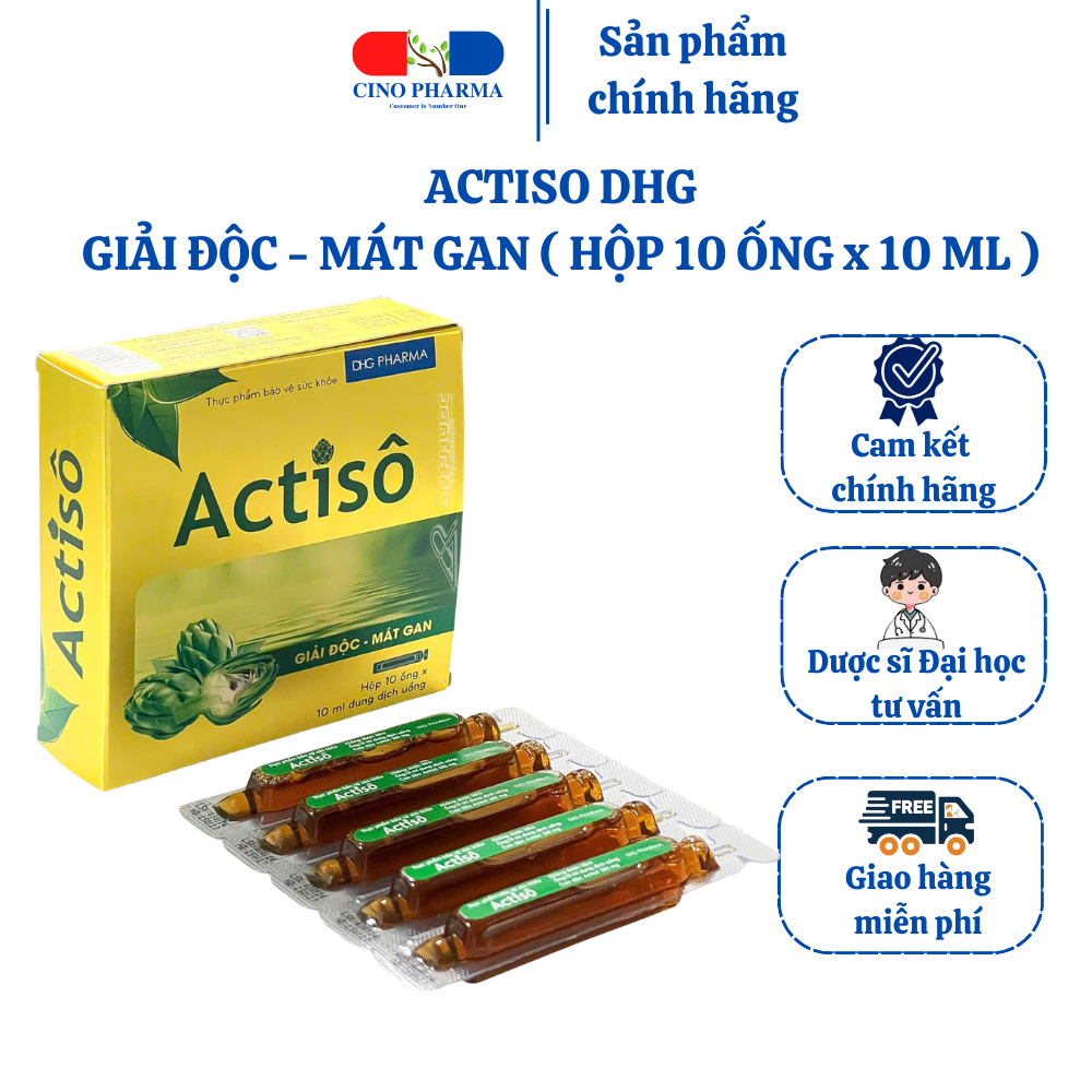 Actiso DHG Pharma - Hỗ trợ giải độc, mát gan ( Hộp 10 ống x 10ml ...