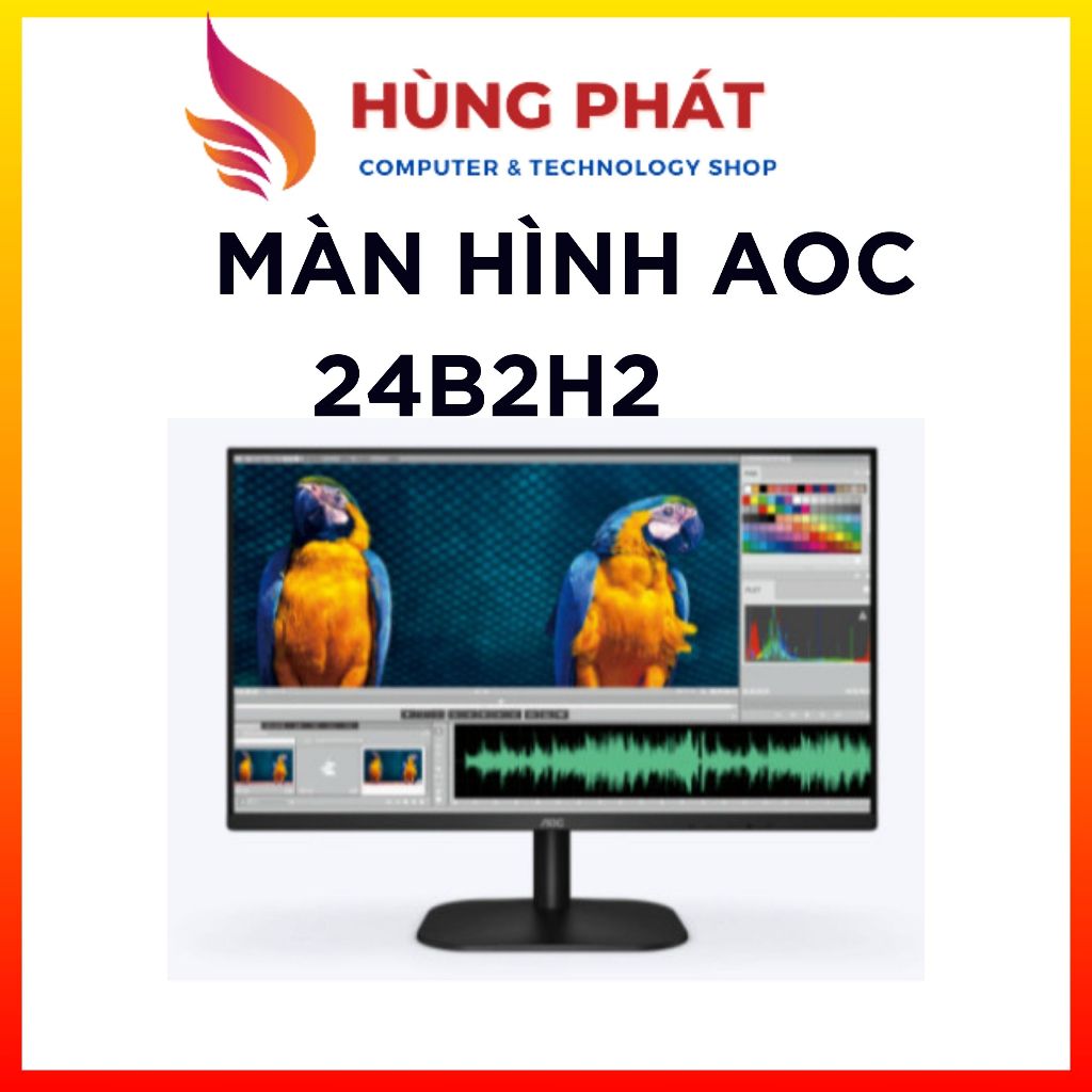 MÀN HÌNH AOC 24B2H2/74 | 23.8 inch, Full HD, IPS, 100 Hz, 4ms, phẳng ...