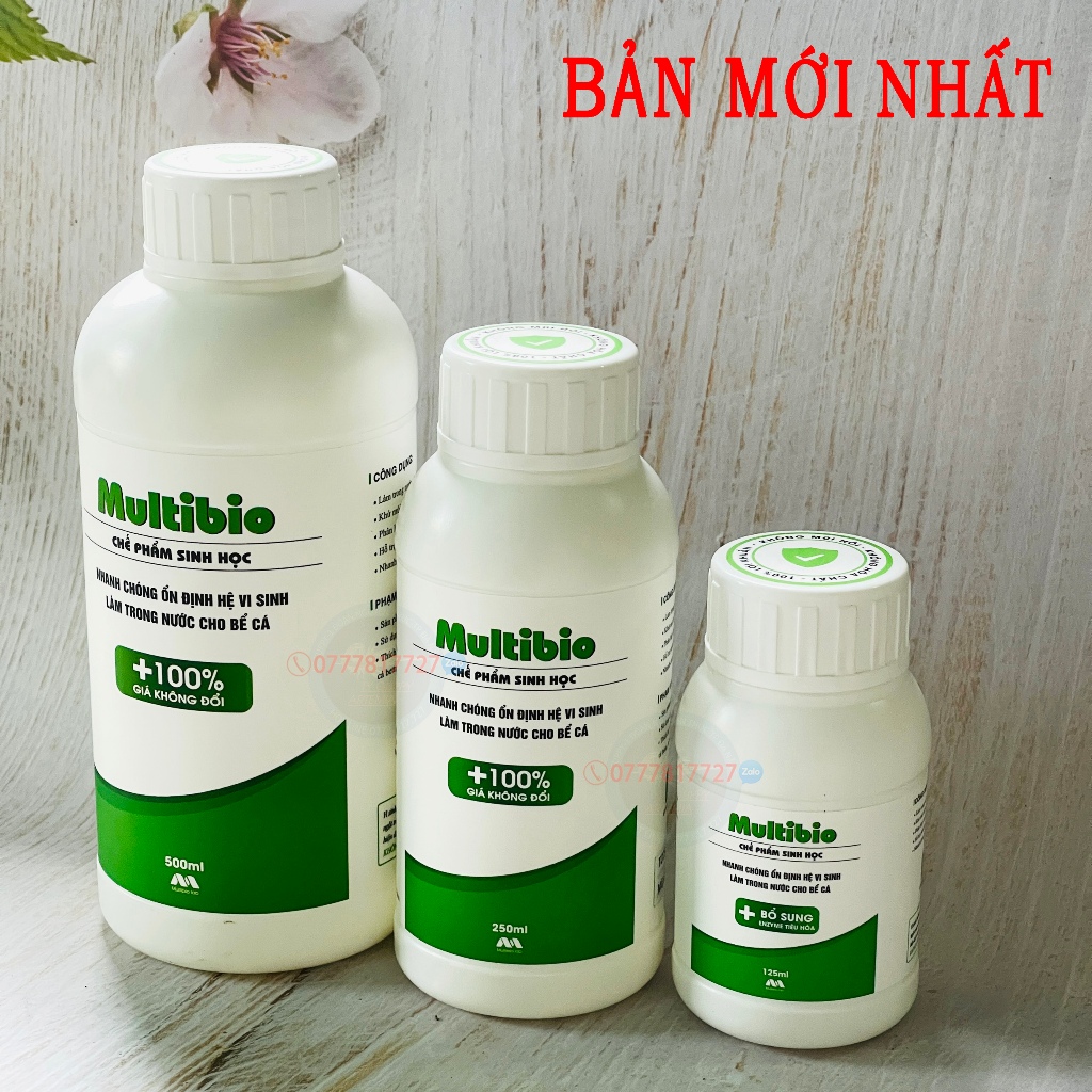VI SINH MULTIBIO ( DATE MỚI) MULTIBIO LAB TRONG NƯỚC KHỬ MÙI TANH BỂ CÁ ...