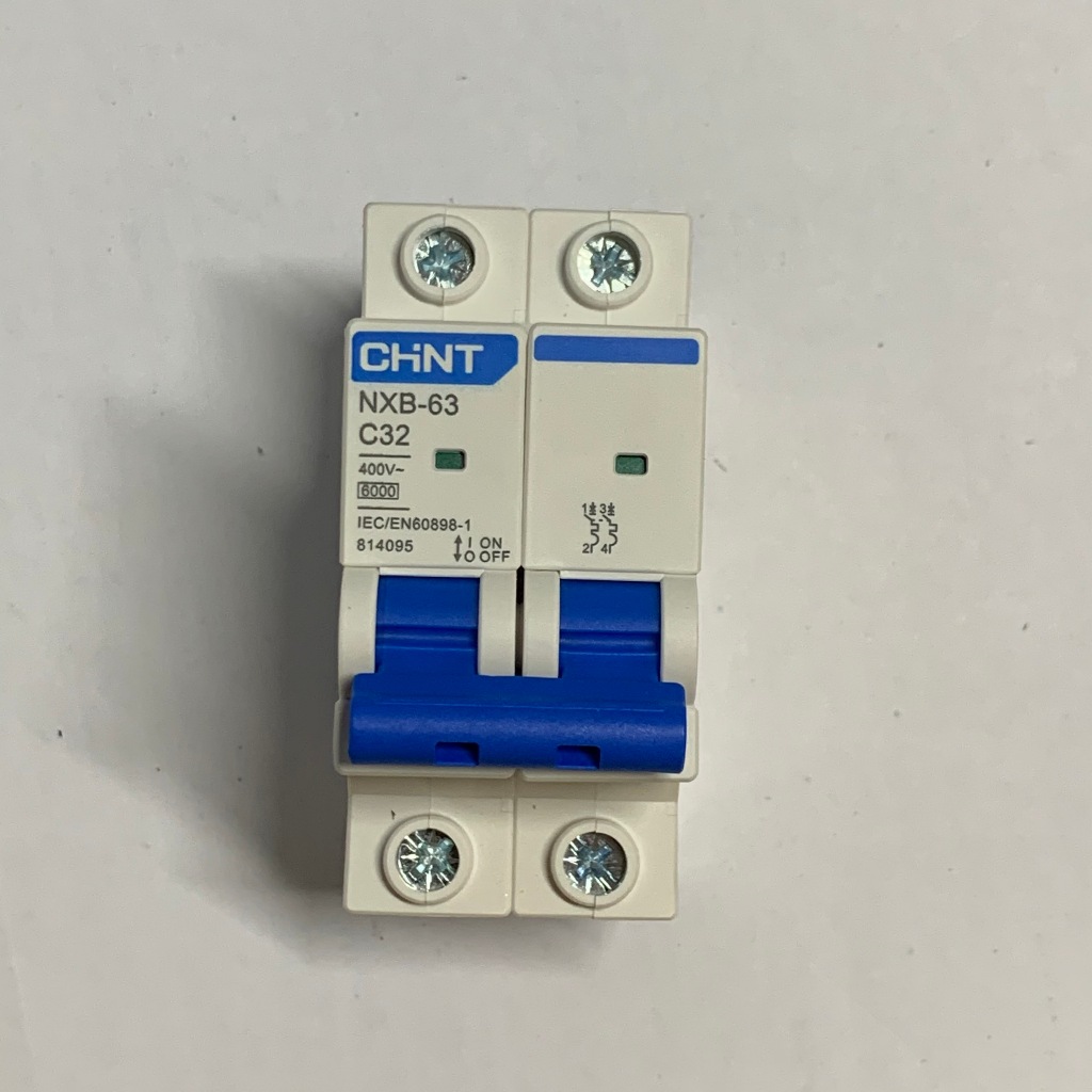 Aptomat CHINT 2 pha 32A NXB 2P C32, cầu dao tự động hãng CHINT ELECTRIC ...