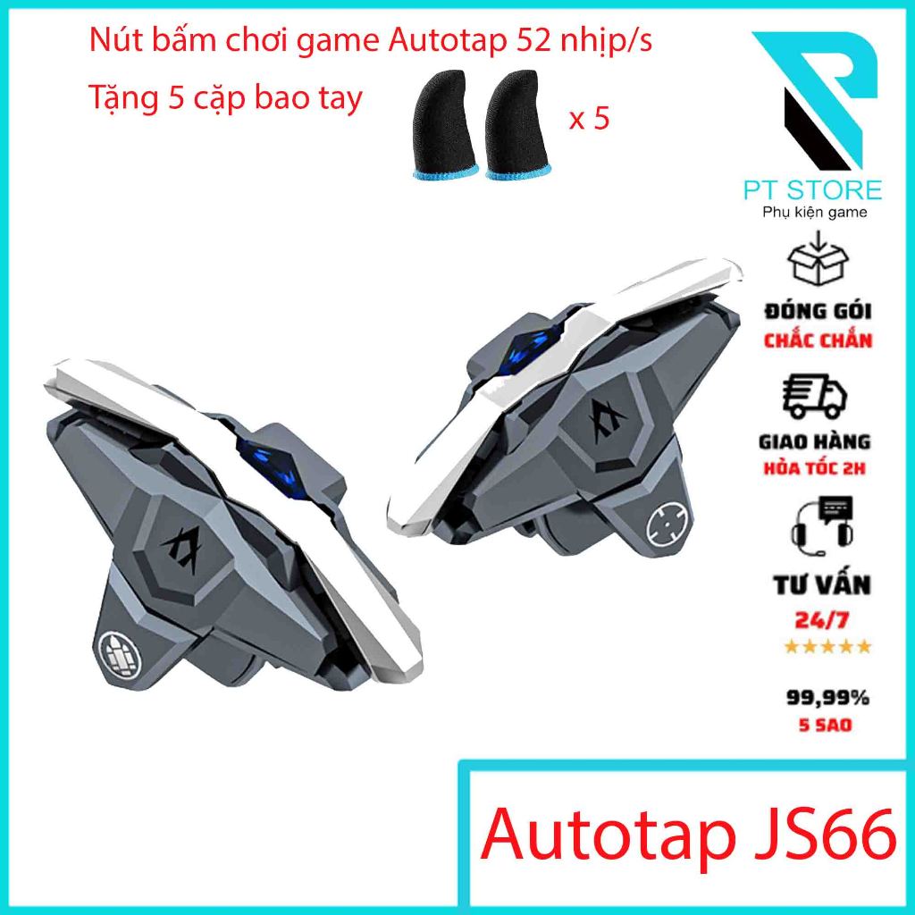 Nút bấm chơi game JS66 Autotap 52 nhịp/s bắn Pubg Mobile Free Fire 4 ...