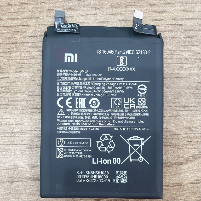 Pin ZIN Tương Thích XM Model BM5A Dùng Cho Redmi Note 11 Pro (bảo hành ...