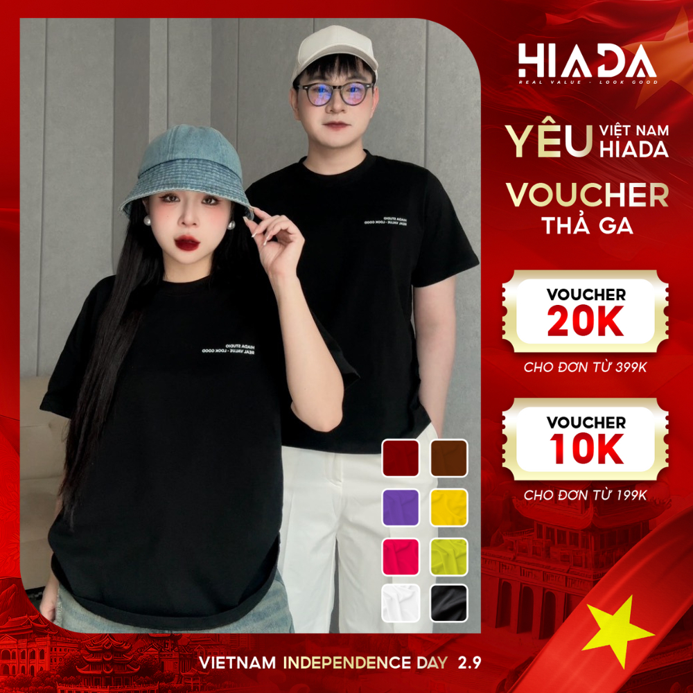 Áo thun Boxy form chữ A nam nữ chất cotton cao cấp [ HIADA 11 ...