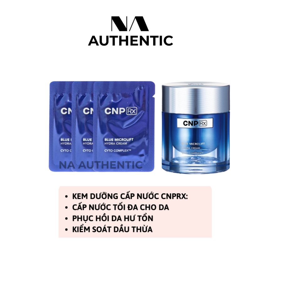 Gói sample kem dưỡng cấp nước phục hồi da blue microlift hydra CNP(Rx ...