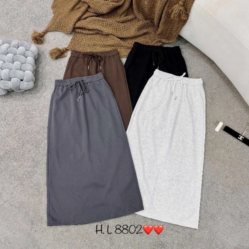 Chân váy nỉ cạp chun dài xẻ sau hàng QC | Shopee Việt Nam