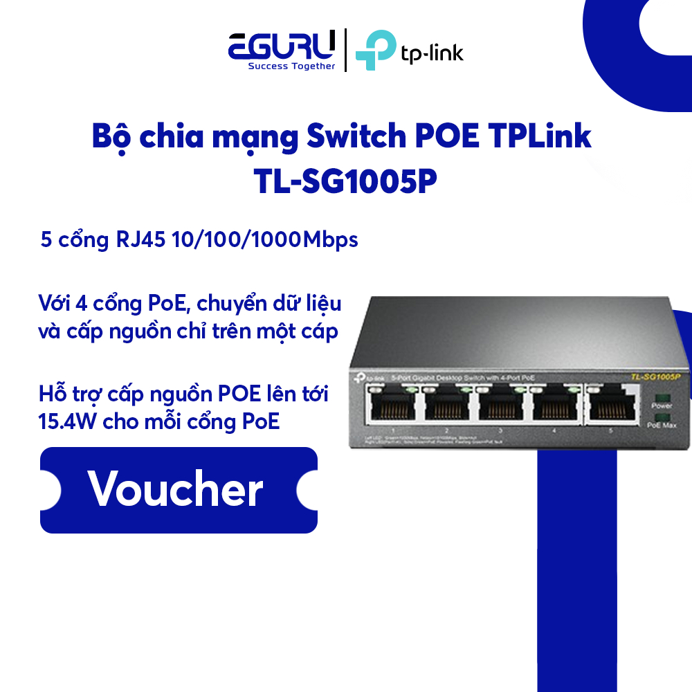 Bộ chia mạng Switch POE TPLink TL-SG1005P | Shopee Việt Nam