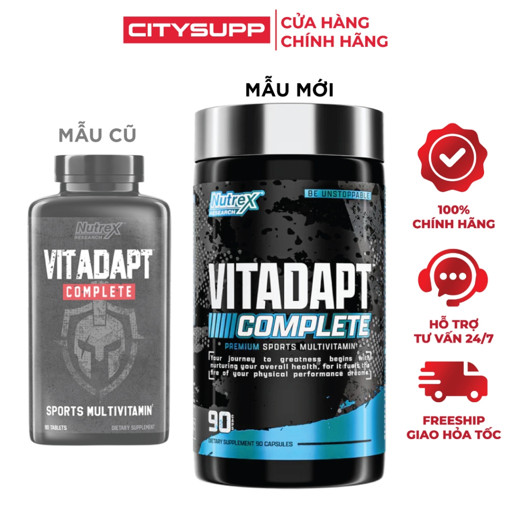 Nutrex Vitadapt, Vitamin Tổng Hợp Thể Thao, Bổ Sung Đầy Đủ Vitamin & Khoáng Chất Thiết Yếu Cho ...