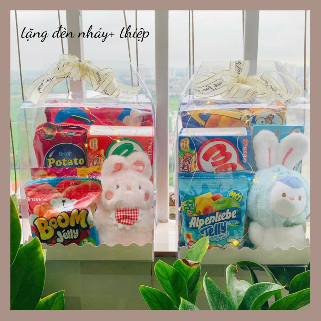 Hộp quà bánh kẹo tặng sinh nhật, trung thu, 20/10, noel, set quà tặng ...