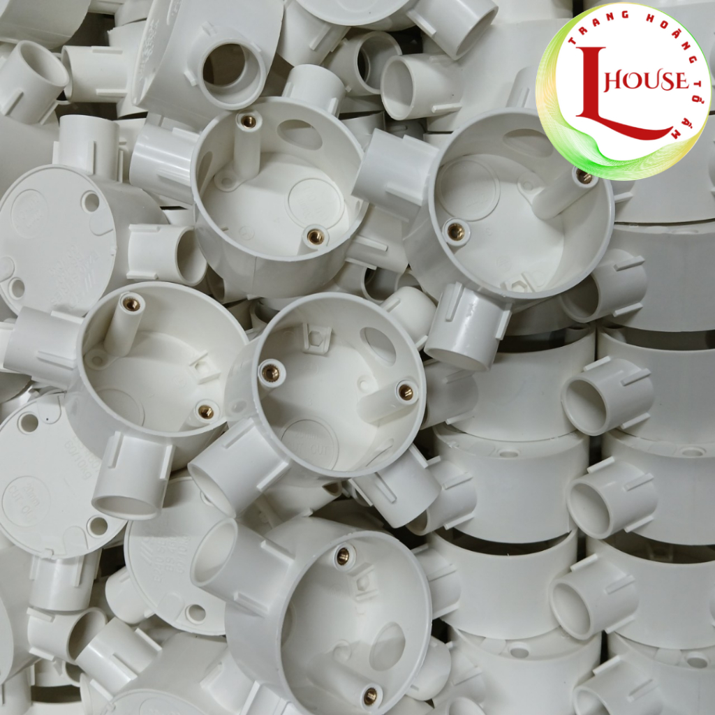 Hộp nối dây Box tròn chia 1 2 3 4 ngã đường ống điện phi 25 SINO SP ...