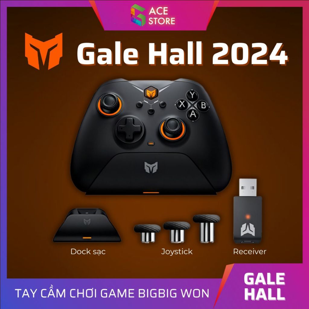 [Chính Hãng] [BH12T] Tay Cầm Chơi Game BigBig Won Gale Hall 2024 Không Dây 2.4G hỗ trợ đa nền ...