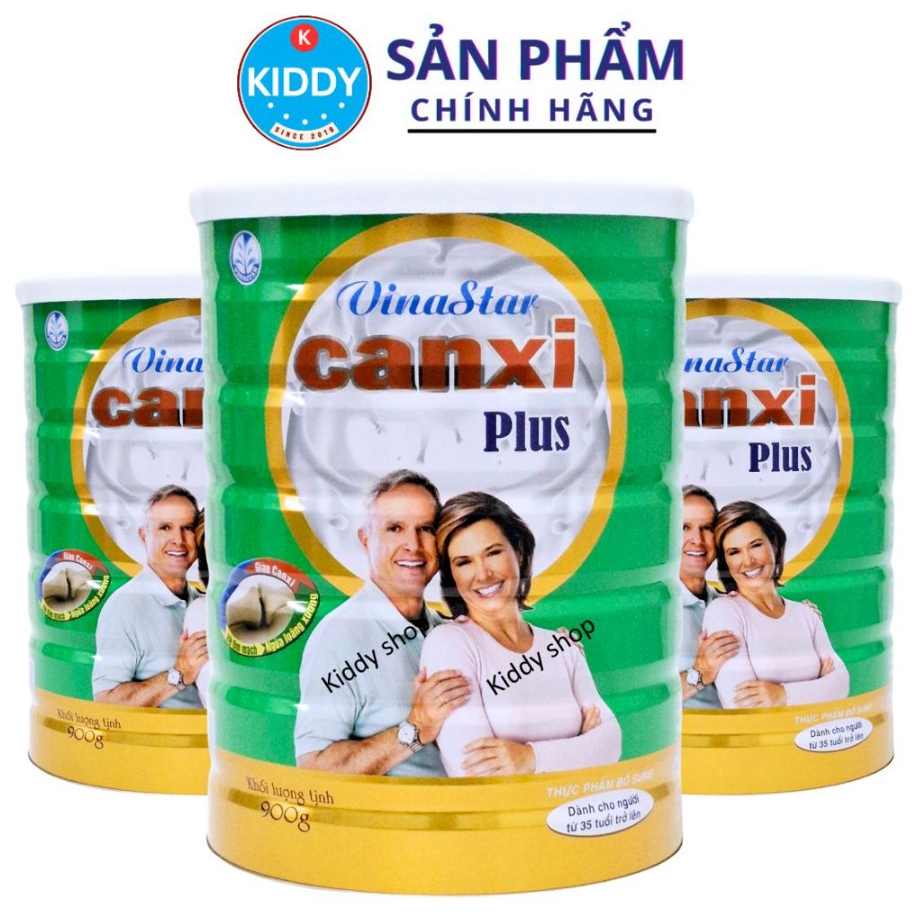 Sữa Vinastar Canxi Plus phòng ngừa loãng xương, tiểu đường lon 900g ...