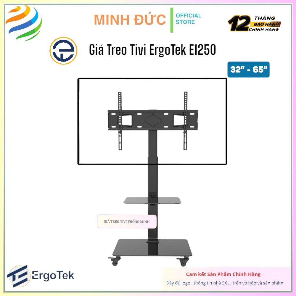 Giá Treo Tivi Di Động ErgoTek E1250 32 - 65 Inch - Có Bánh Xe Di Chuyển | Shopee Việt Nam