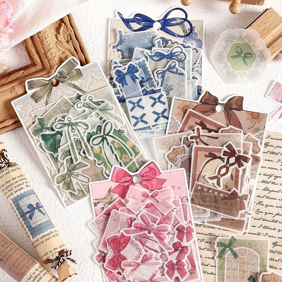 Stickers - Túi 30 Nhãn Dán RETRO COQUETTE Nhiều Thiết Kế Xinh & Thơ ...