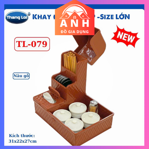 Khay Ống Đũa Có Nắp Hộp Giấy và Khay Đựng Gia Vị Nhựa Thắng Lợi size ...