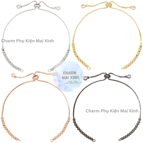 Chuỗi dây vòng tay có chốt điều chỉnh đồng 18K DIY - Phụ Kiện Vòng Tay Phong Thuỷ Trang Sức Nam ...