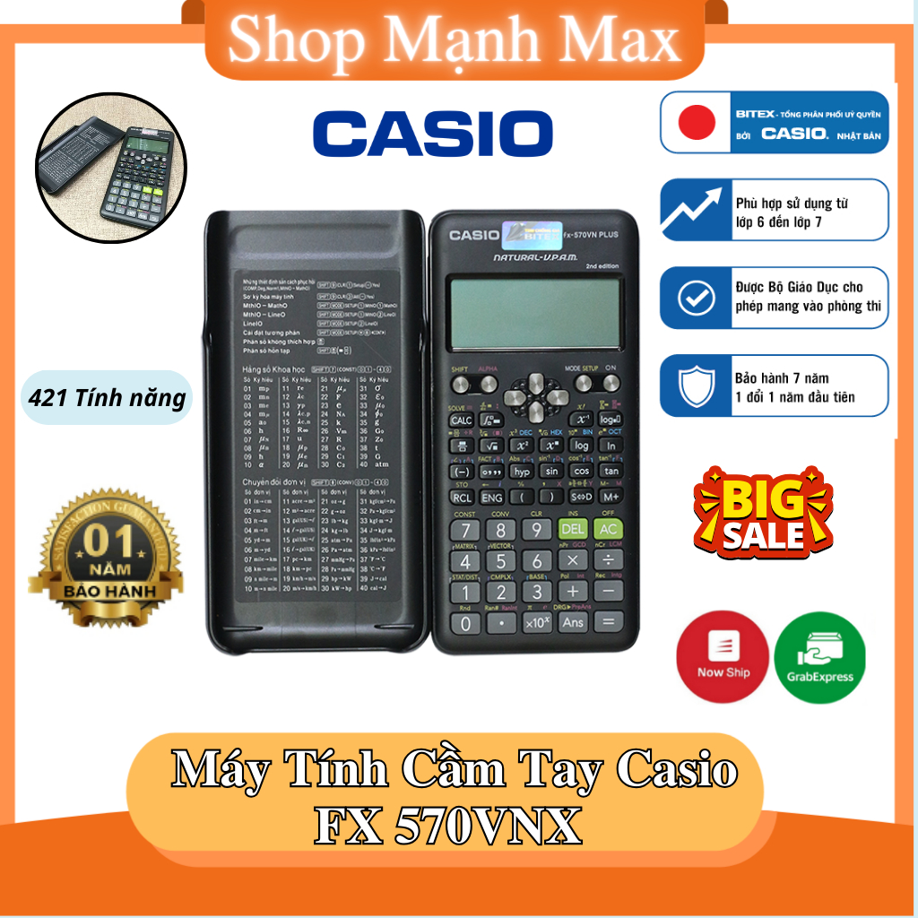Máy tính Casio FX-570VN Plus New (2nd Edition) - Dành cho học sinh ...