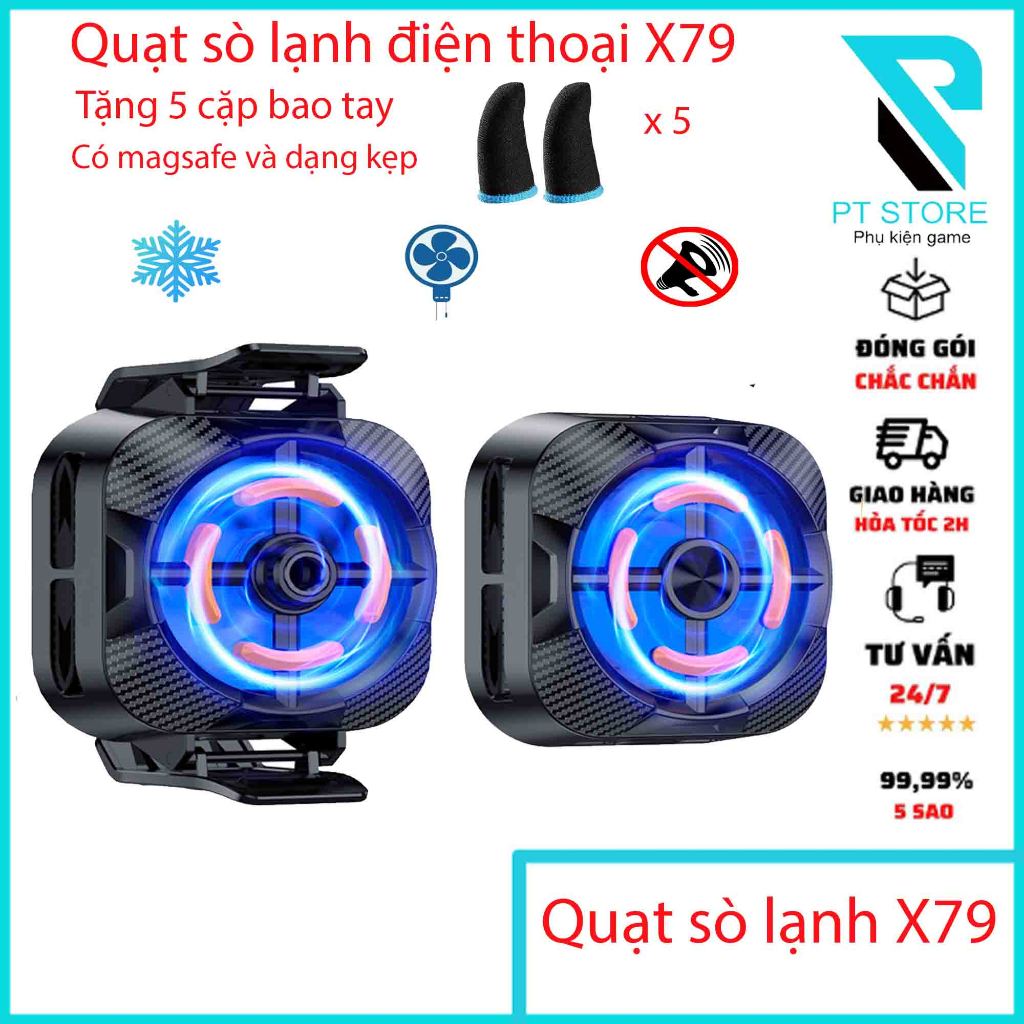Quạt tản nhiệt sò lạnh Magsafe từ tính cho điện thoại X79 - Siêu lạnh, công suất cao | Shopee ...
