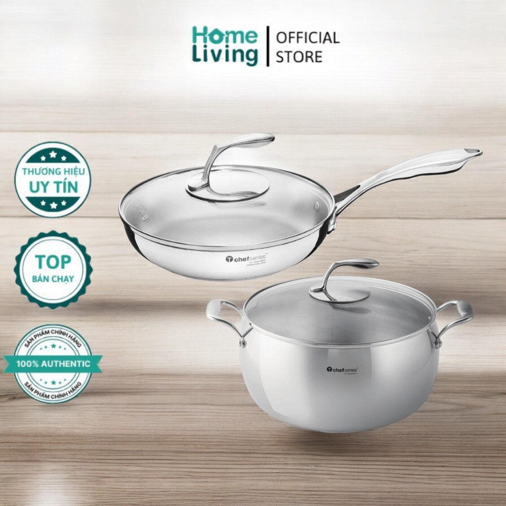 Bộ Đôi Nồi Chảo TUPPERWARE T Chef Series Perfect Set 2 | Shopee Việt Nam