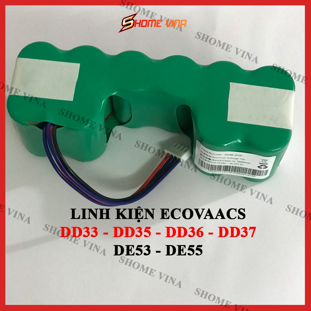 Pin robot hút bụi Ecovaas DD33, DD35, DD36, DD37, DE53, DE55 | Shopee ...