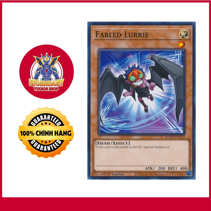 [Thẻ Bài Yugioh Chính Hãng] Fabled Lurrie | Shopee Việt Nam