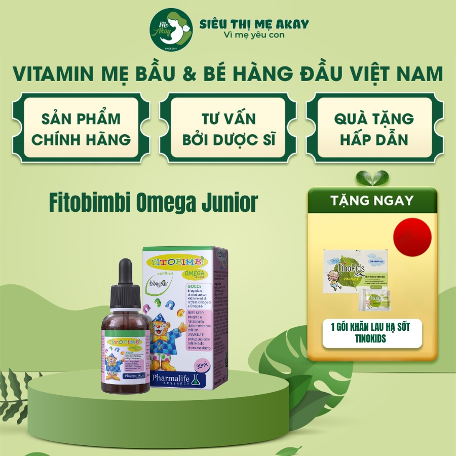 FITOBIMBI Omega Junior - Hỗ trợ bổ sung Omega 3, Omega 6 - giúp hỗ trợ ...