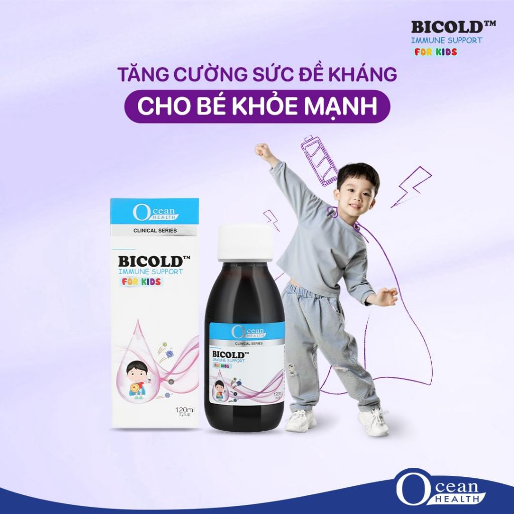 (HSD T3/2026) Siro Hỗ Trợ Tăng Đề Kháng Cho Bé Ocean Health BICOLD ...