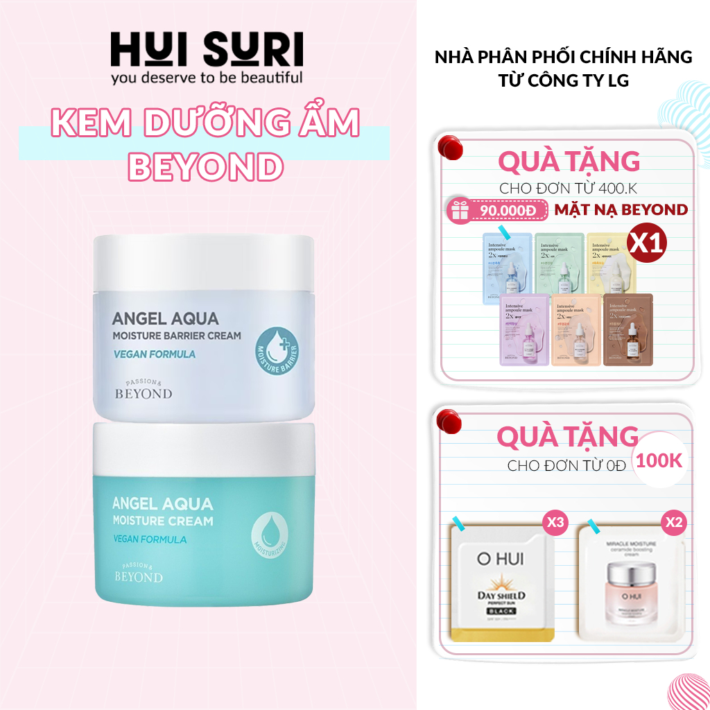 Kem dưỡng ẩm angel aqua kem dưỡng beyond tăng cường độ ẩm cho da làm dịu thuần chay Beyond Angel ...