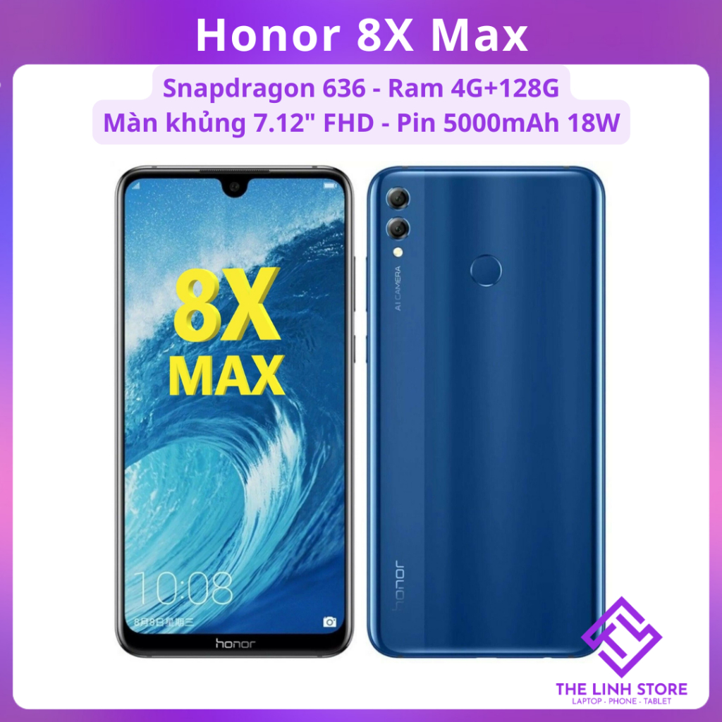 Điện thoại Honor 8X Max màn to 7.12 inch - Snapdragon 636 ram 4G 128G pin 5000mAh 18w | Shopee ...