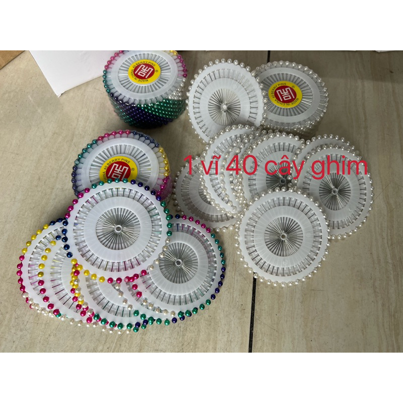 kim cúc kim gim cố định vải chuyên dụng cho thợ may 1 vĩ 40 cây ghim ...