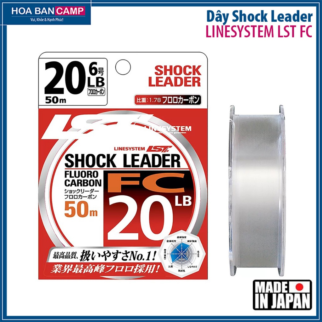 Dây Linesystem LST Shock Leader FC 50/30 Made In Japan | Shopee Việt Nam