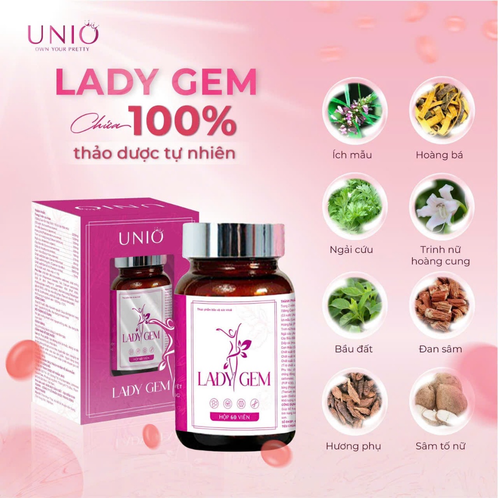 Viên Uống Nội Tiết Ladi Gem Thế Hệ Mới Phiên Bản Nâng Cấp - Hộp 60 Viên ...