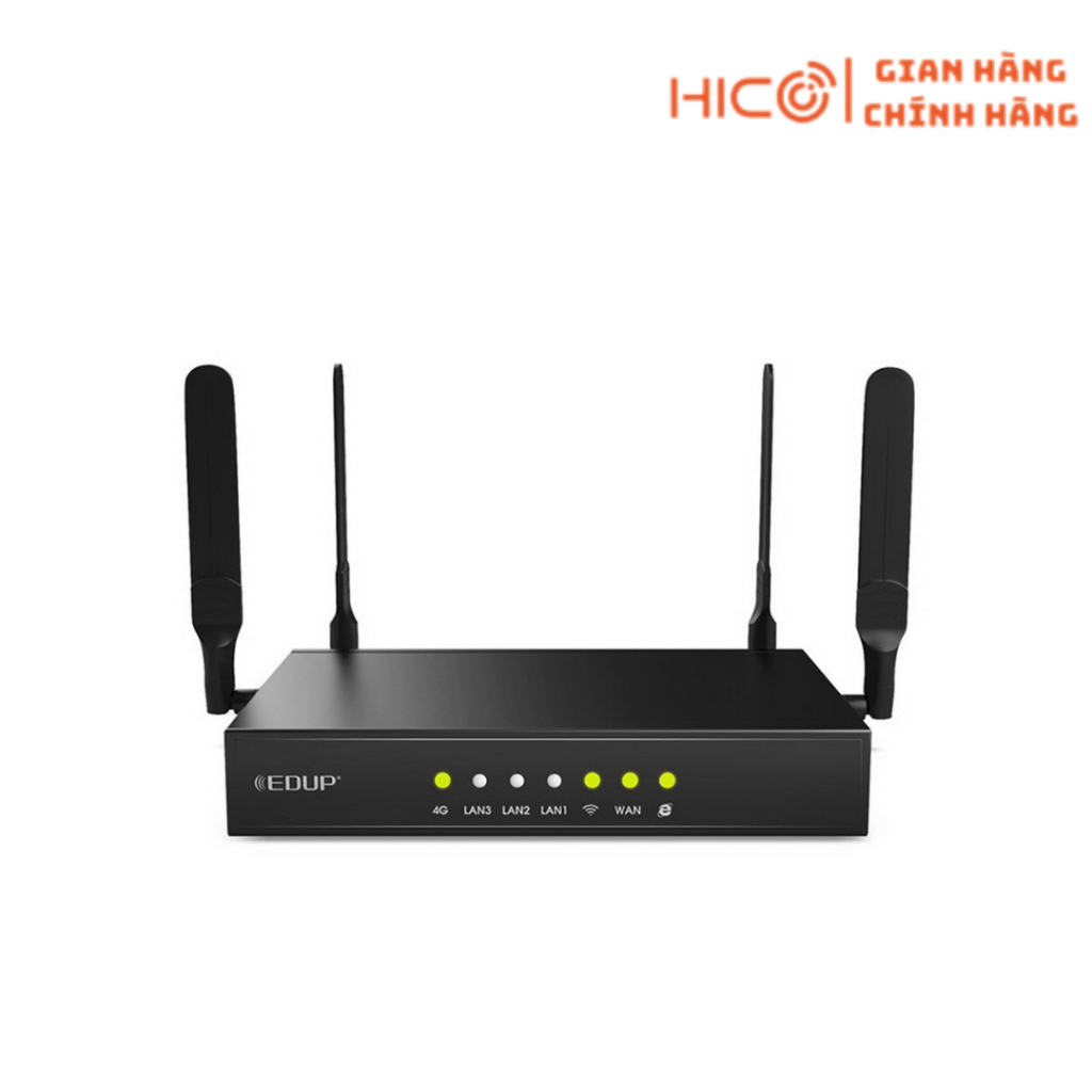 [HICO-HCM] Bộ Phát Wifi từ sim 4G Công Nghiệp HICO Edup AZ800 Tốc Độ 300Mb, Kết Nối 64 Thiết Bị ...