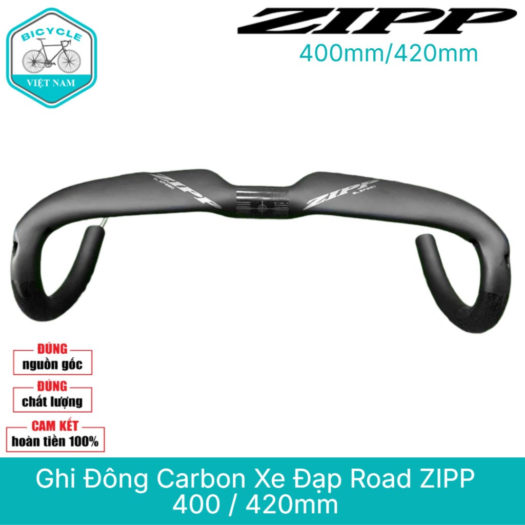 Ghi Đông Carbon Xe Đạp Road ZIPP 400 / 420mm - Chất Lượng Cao, Trọng ...