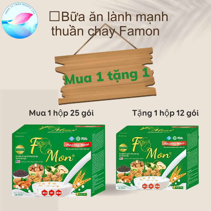 [Mua 1 tặng 1] Sữa hạt thuần chay hỗ trợ giảm cân lành mạnh thành phần ...