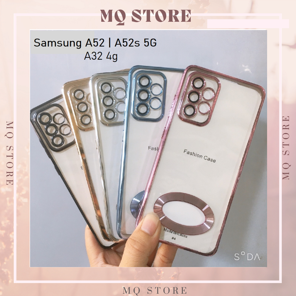 Ốp lưng Samsung A32 4g /A52/ A52s 5g IRIS trong viền màu cạnh vuông bảo vệ camera sang trọng ...