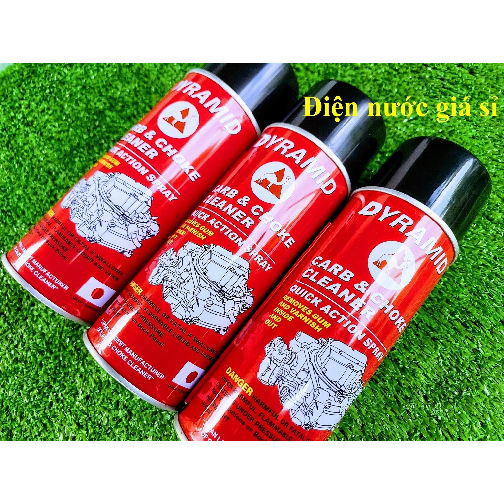 Combo 3 chai xịt chế hòa khí DYRAMID, chế lạc đà, bình xăng con 450ml ...