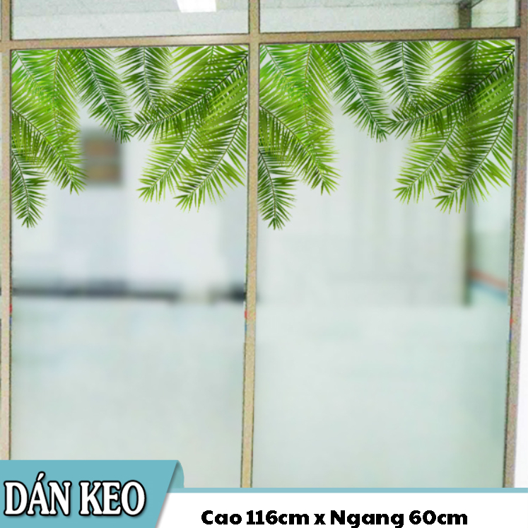Decal Dán Kính Cao Cấp - Dây Leo Lá Mỏng ( 60x116cm )-DK1026 | Shopee ...