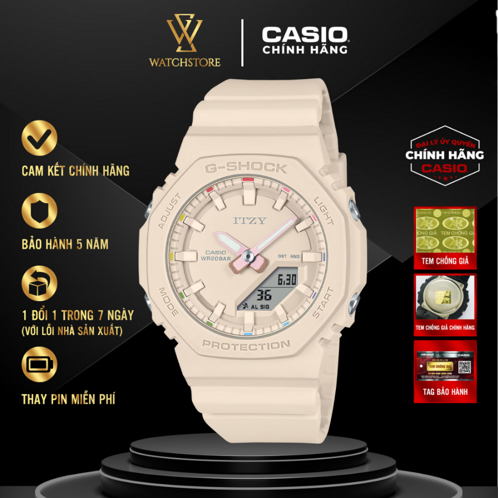 Đồng Hồ G-Shock Nữ ITZY GMA-P2100IT-4ADR Phiên Bản Limited Màu Be ...