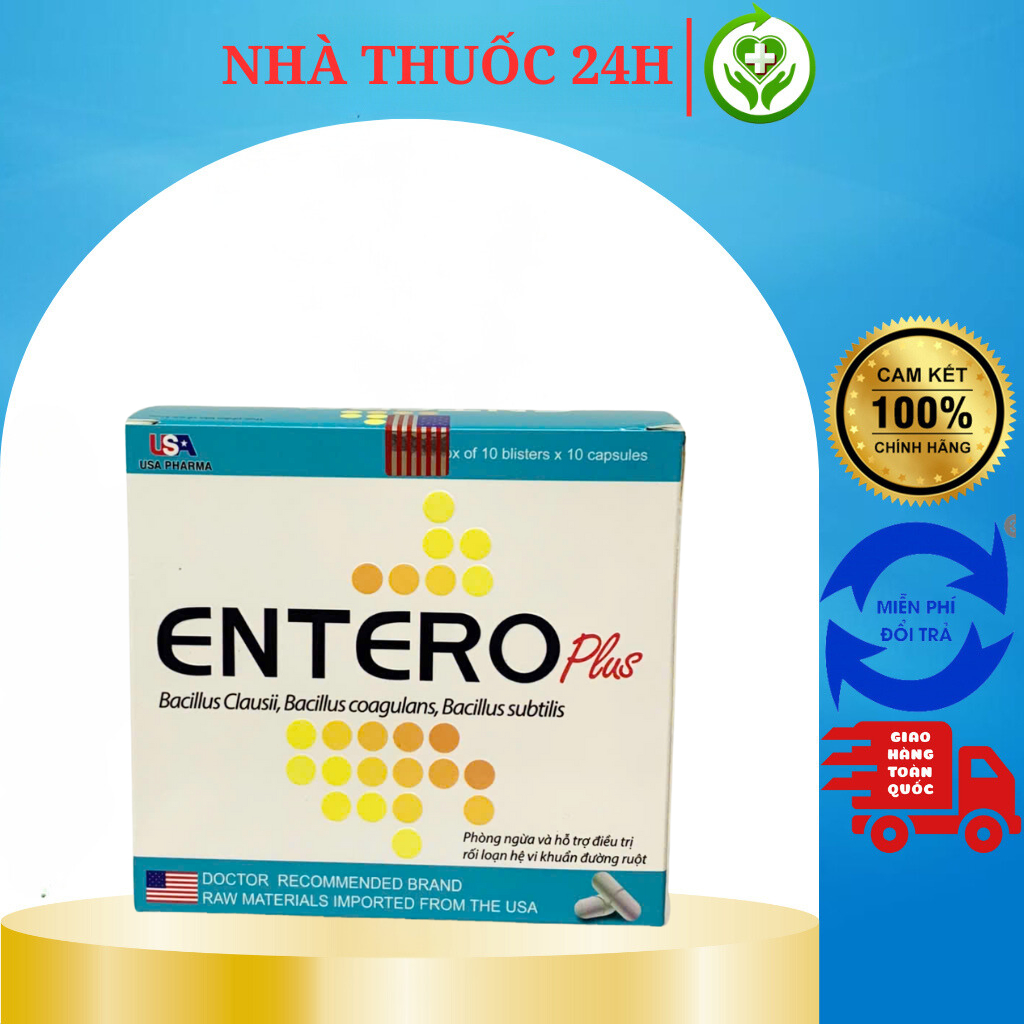 Men vi sinh dạng viên Entero plus hỗ trợ tiêu hóa hộp 100 viên | Shopee ...