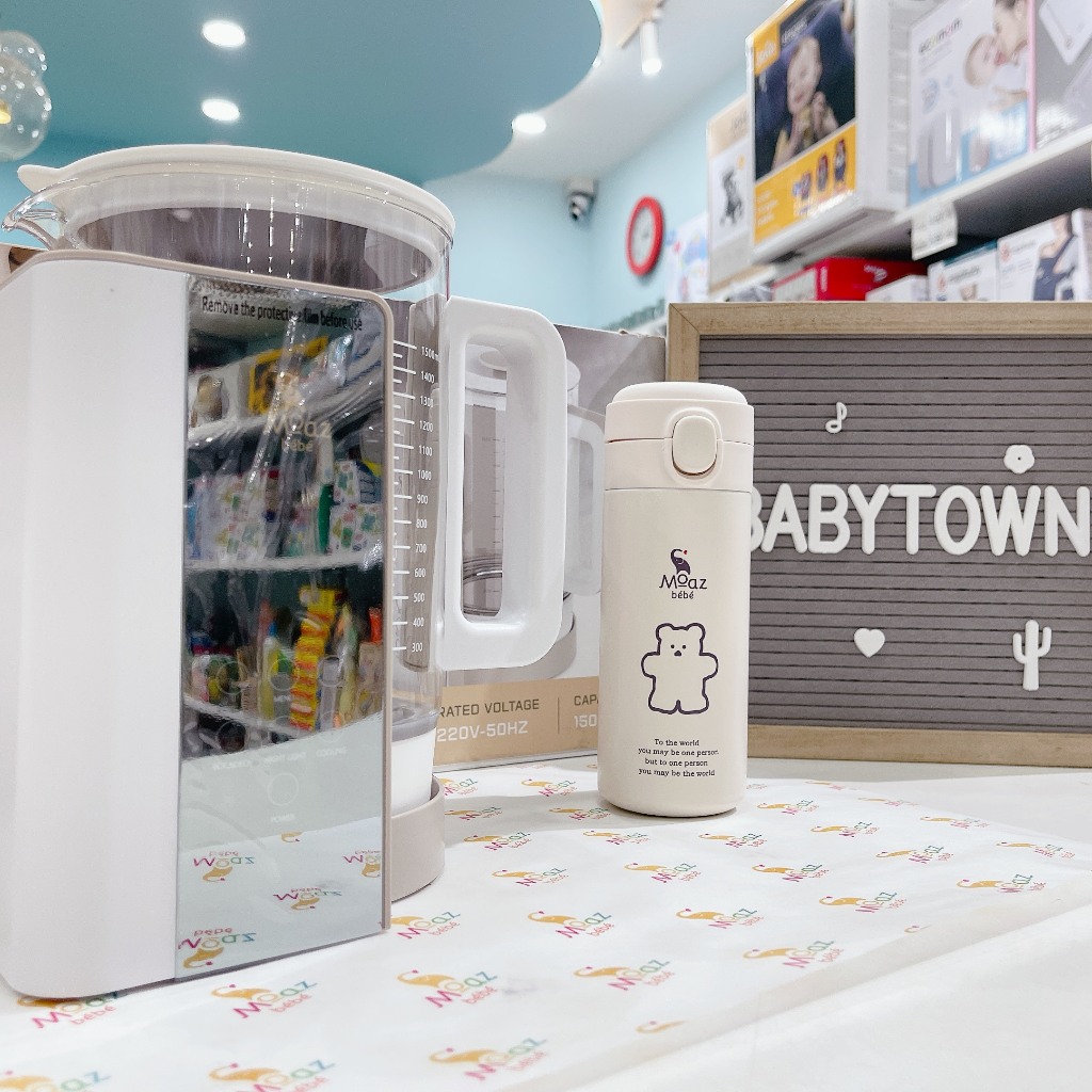 [CHÍNH HÃNG] Bình đun nước pha sữa phiên bản cao cấp Moaz bebe Premium ...
