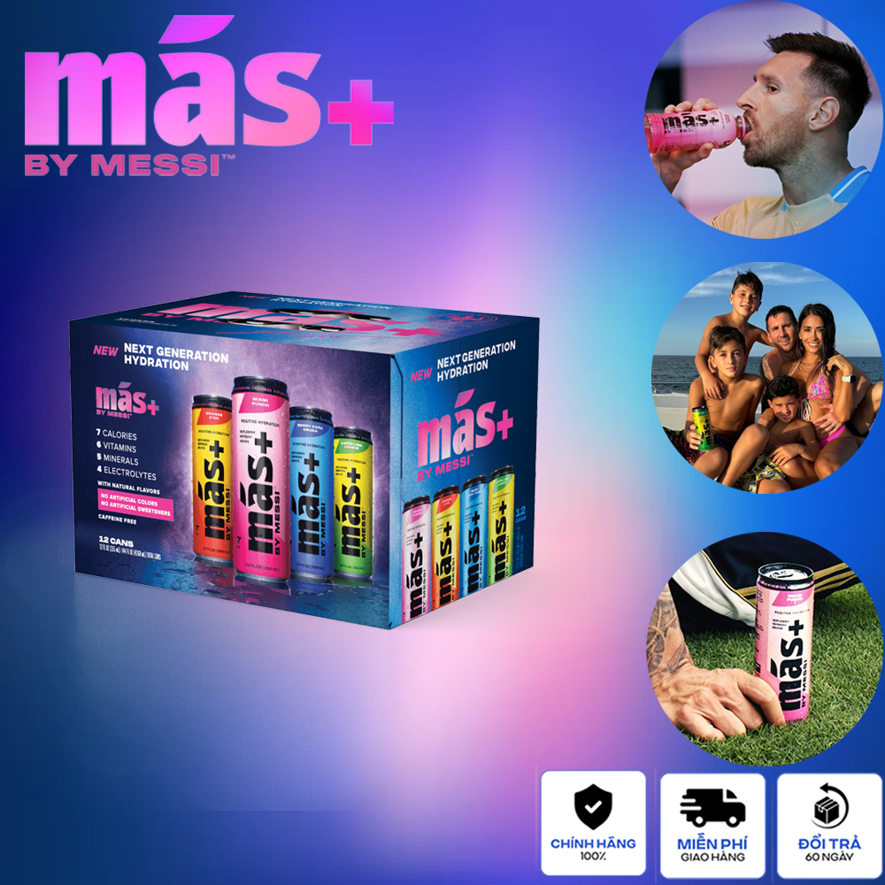 [MAS BY MESSI] Đồ uống tăng lực bù khoáng Messi Mas By Messi Chính Hãng ...